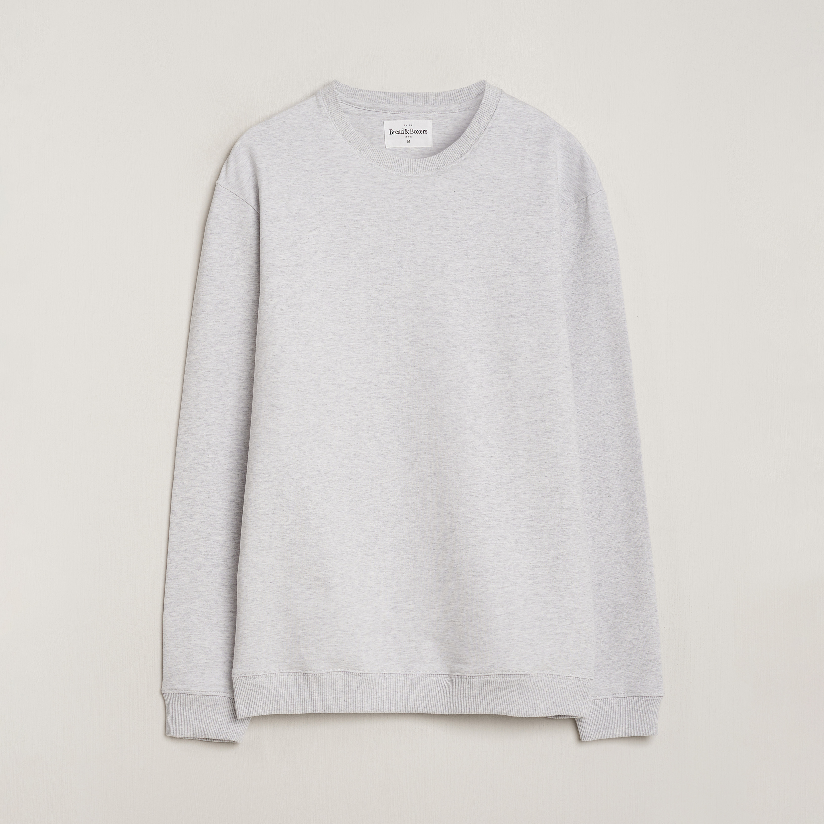 Bread & Boxers Loungewear Crew Neck Sweatshirt Light Grey Melange osoittees
