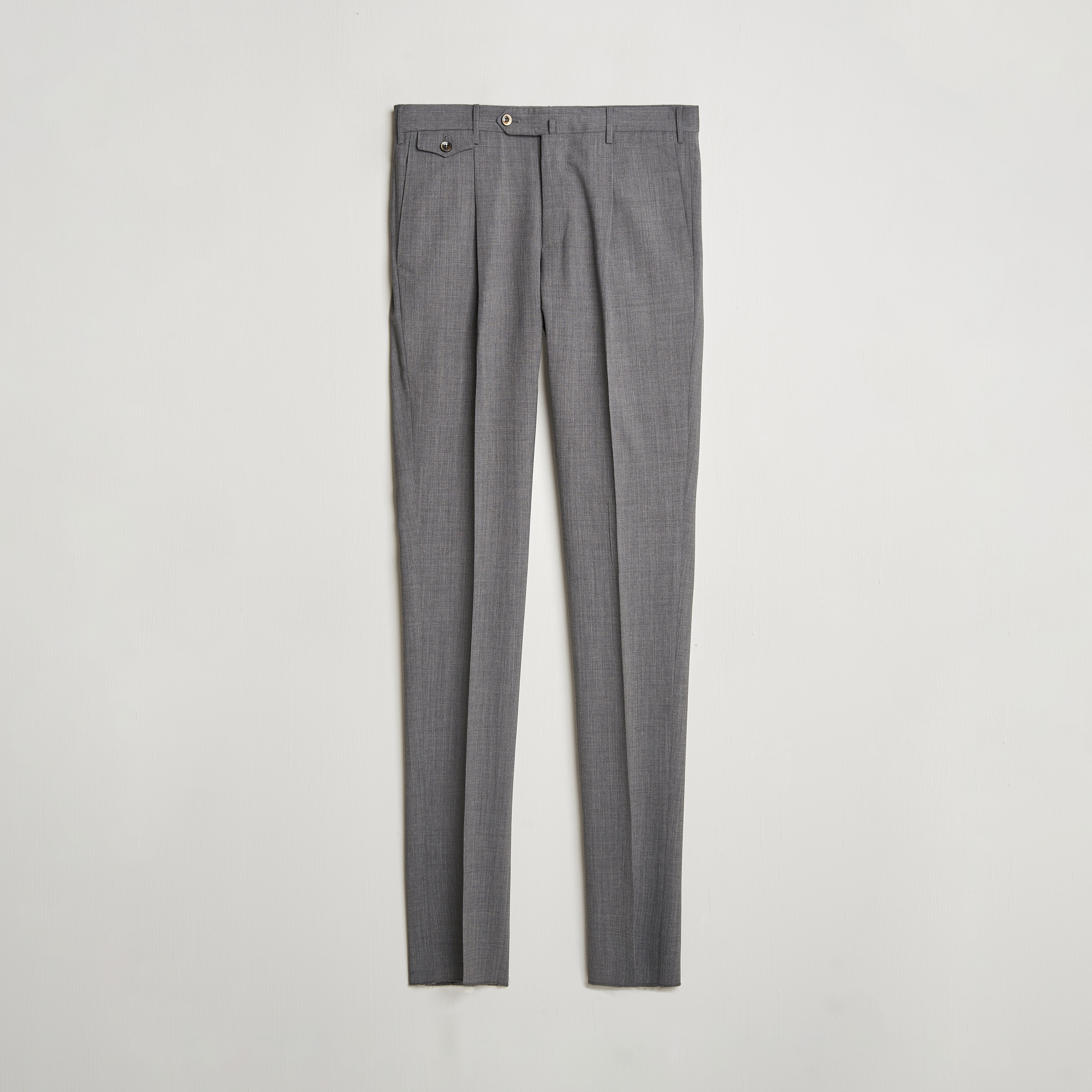 PT01 Gentleman Fit Wool Stretch Trousers Medium Grey osoitteesta CareOfCarl