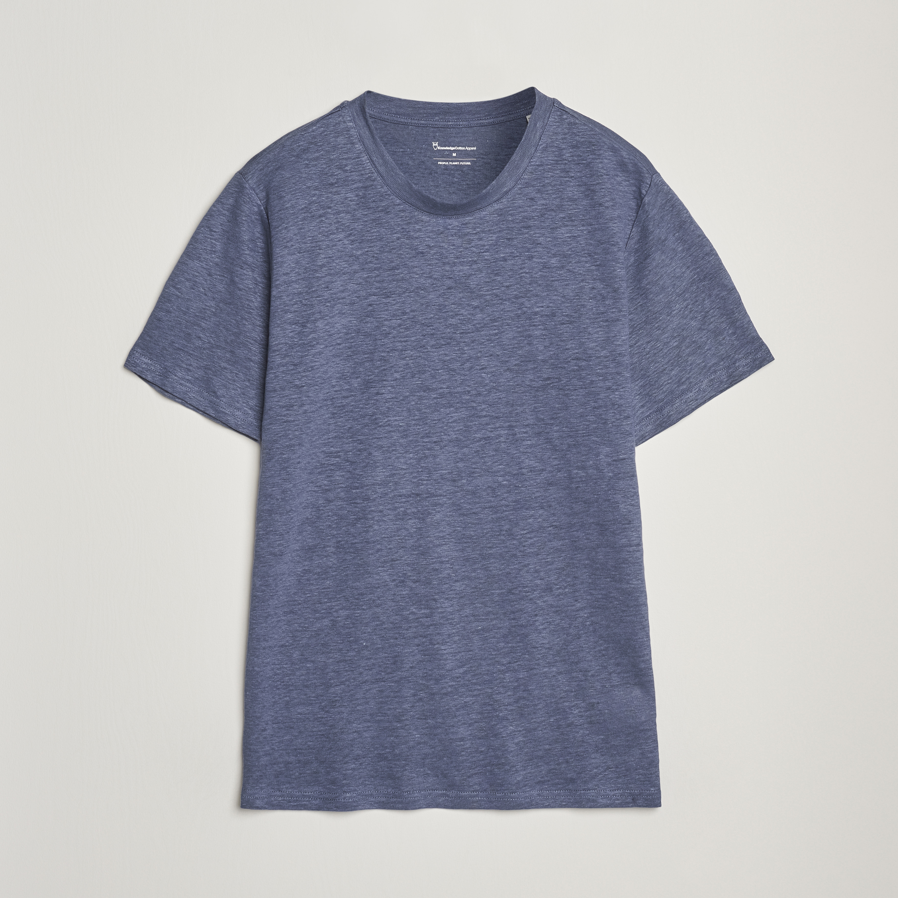 KnowledgeCotton Apparel Organic Linen T-Shirt Vintage Indigo osoitteesta Ca