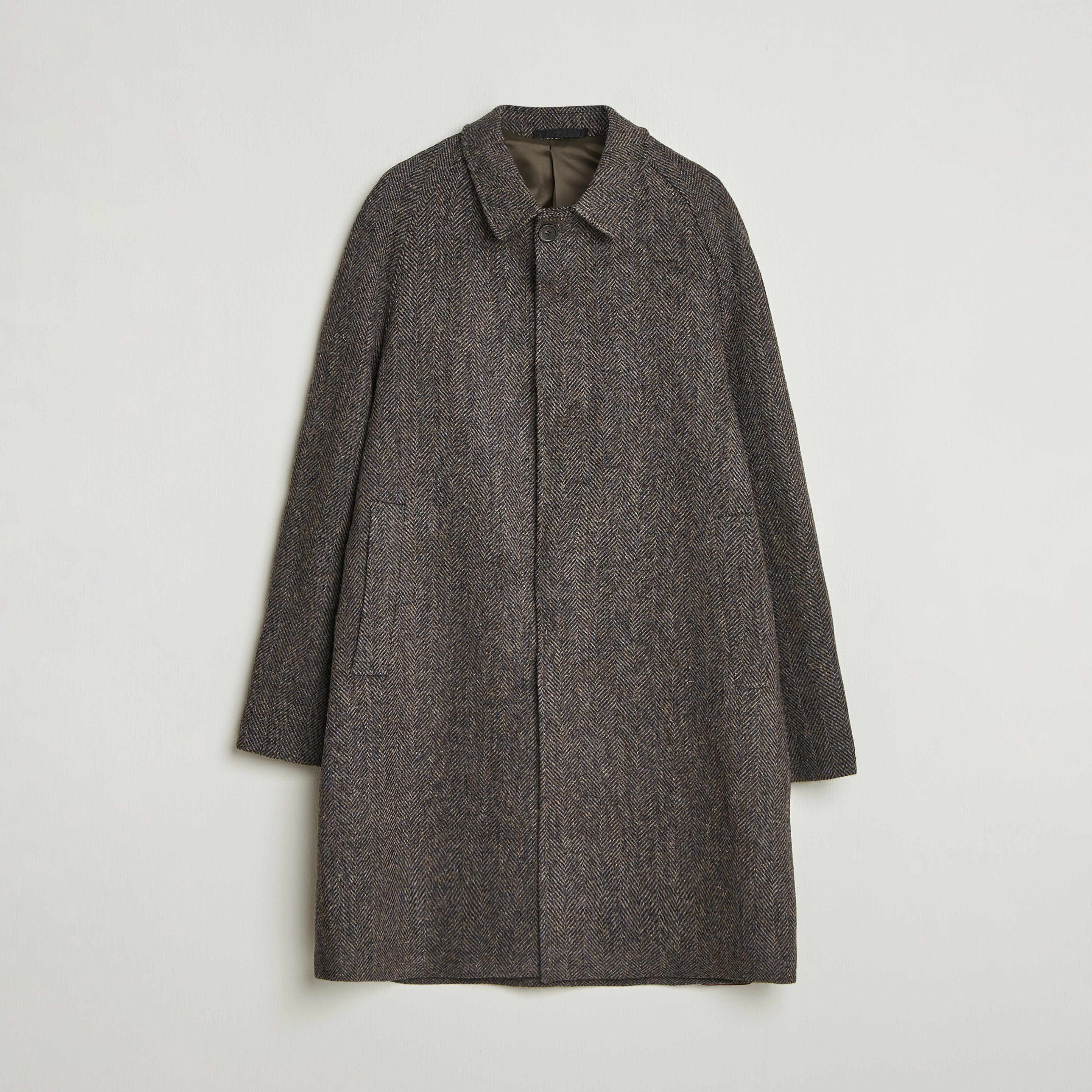 Walker Slater Watson Harris Tweed Herringbone Coat Dark Brown osoitteesta C