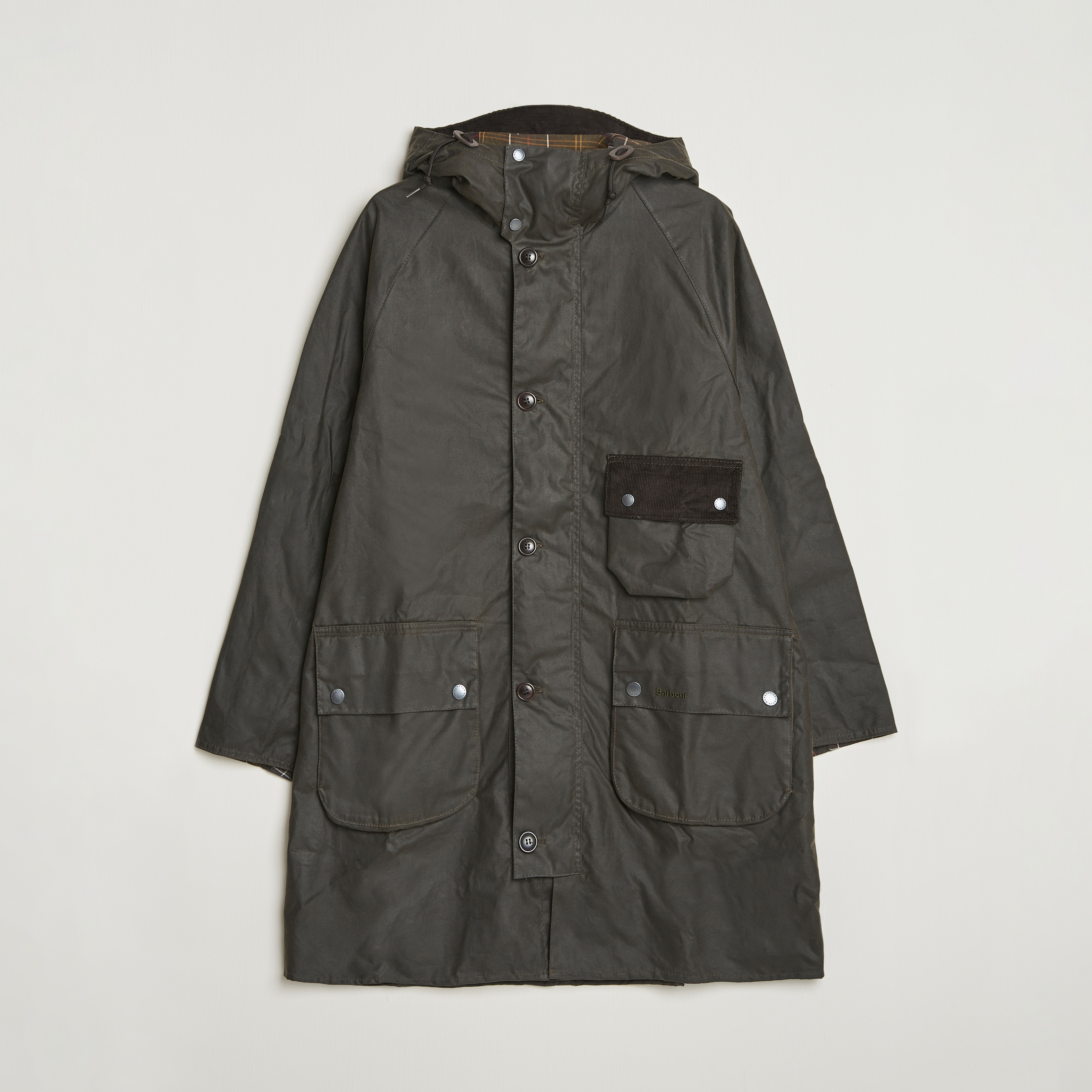 Barbour Heritage Solway Trench Wax Coat Archive Olive osoitteesta CareOfCar