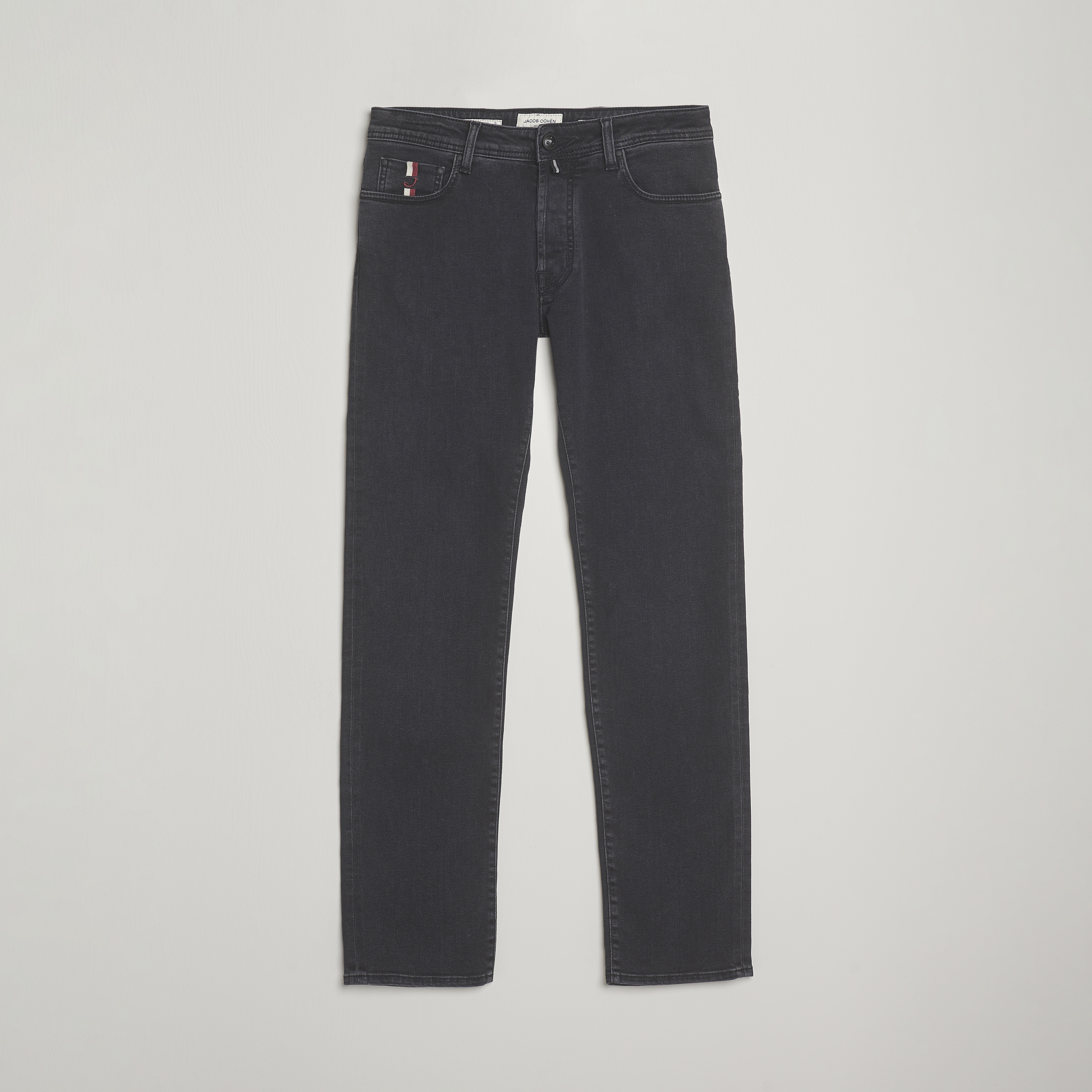 Jacob Cohën Bard Slim Fit Luxury Patch Stretch Jeans Dark Grey osoitteesta