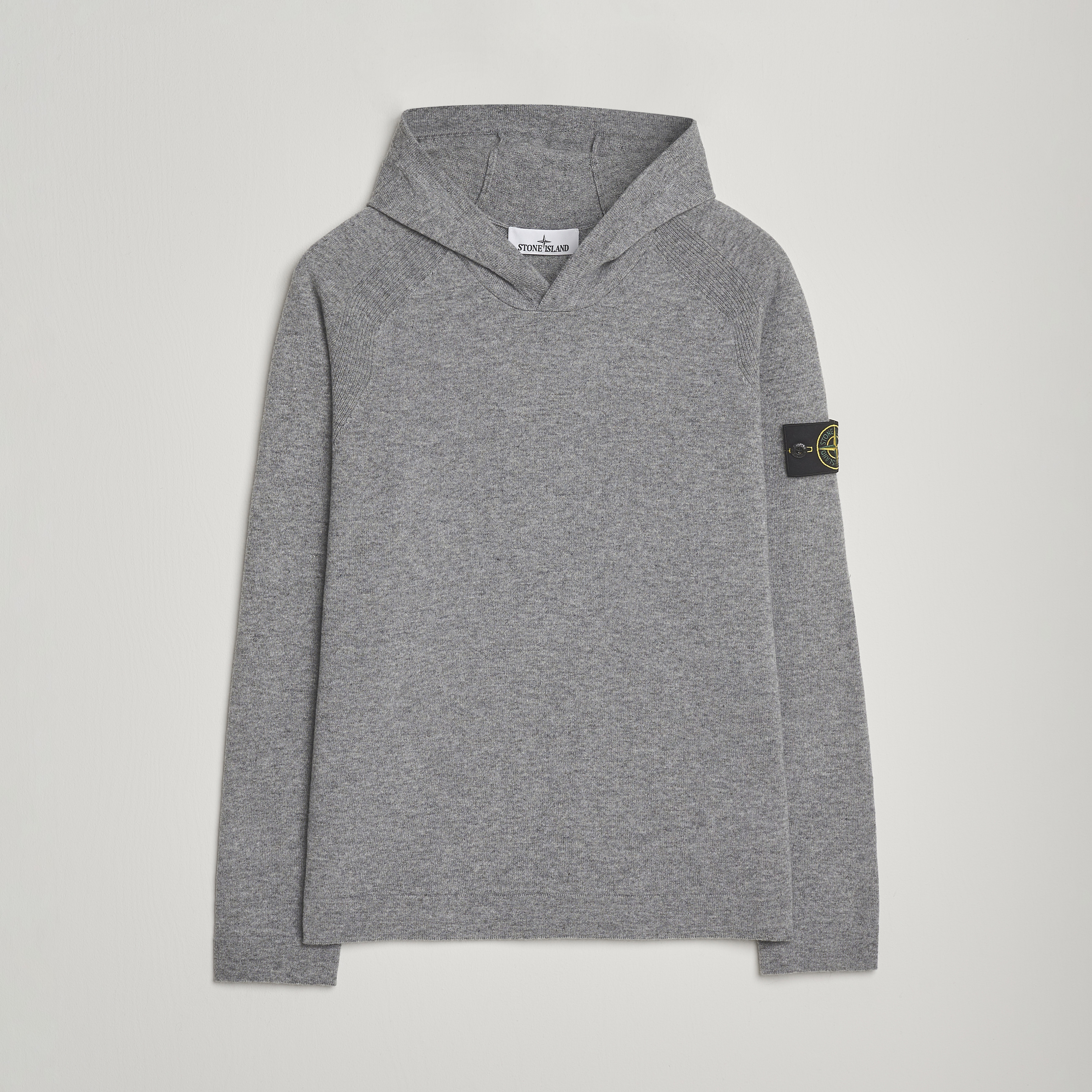 Stone Island Knitted Geelong Wool Hood Cement Melange osoitteesta CareOfCar