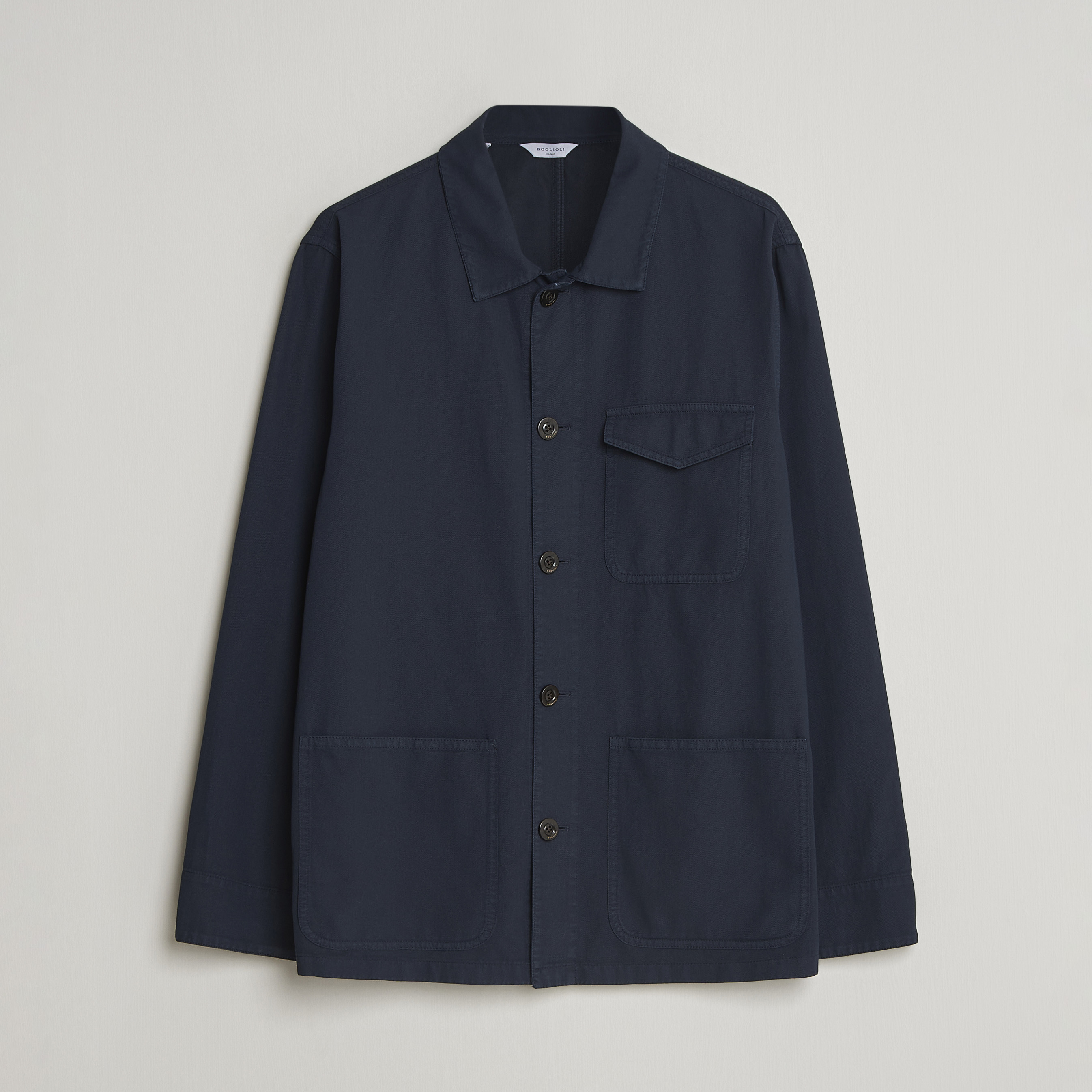 Boglioli Cotton Gabardine Work Jacket Navy osoitteesta CareOfCarl.fi