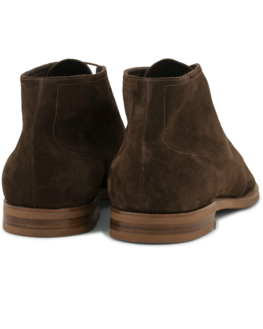 Edward Green Shanklin Unlined Chukka Boot Dark Brown Suede osoitteesta Care