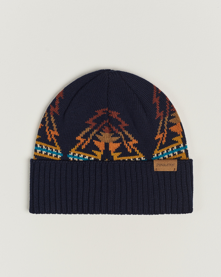 Pendleton Knit Cap Trapper Peak Navy osoitteesta CareOfCarl.fi