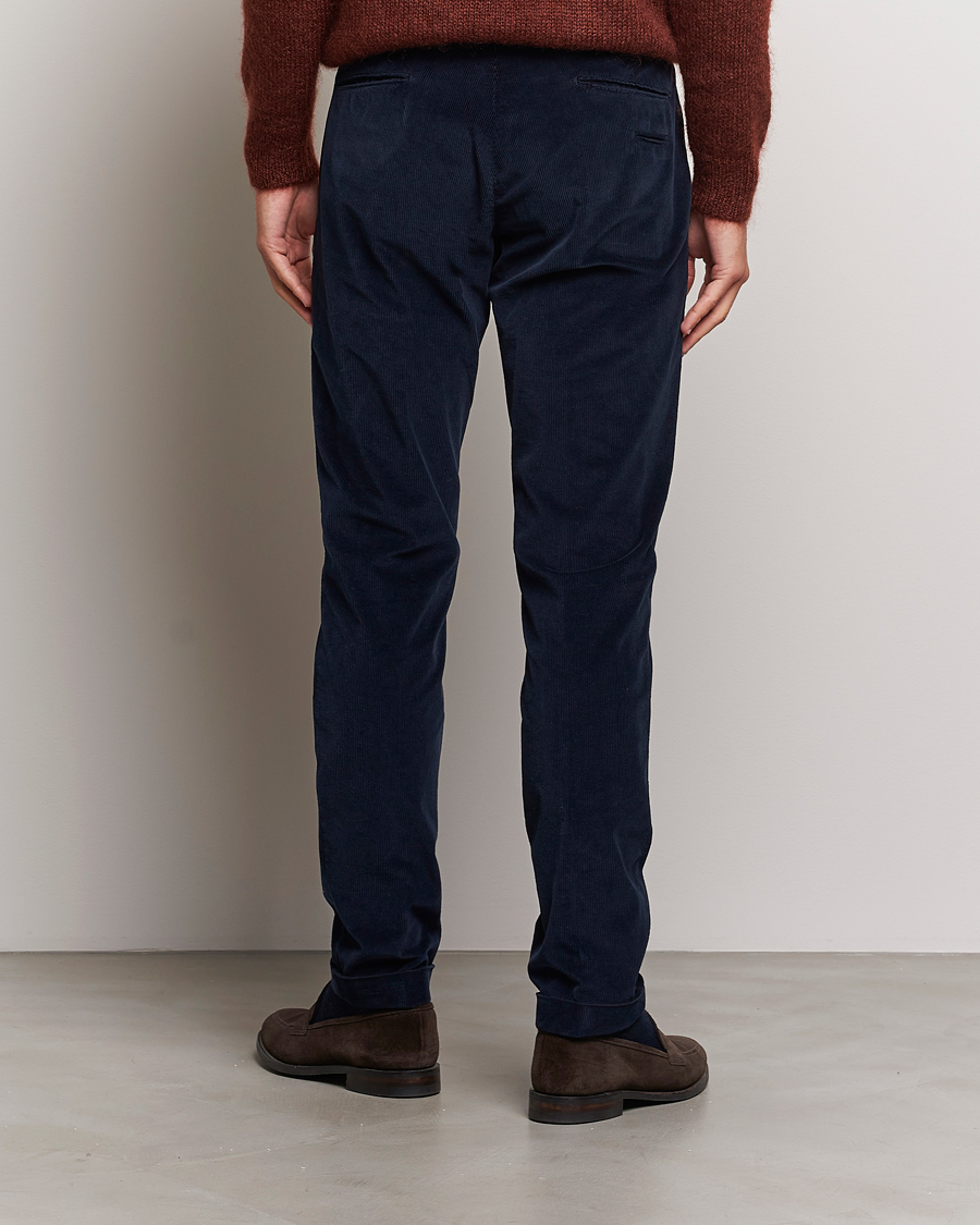 Briglia 1949 Slim Fit Corduroy Trousers Navy osoitteesta CareOfCarl.fi